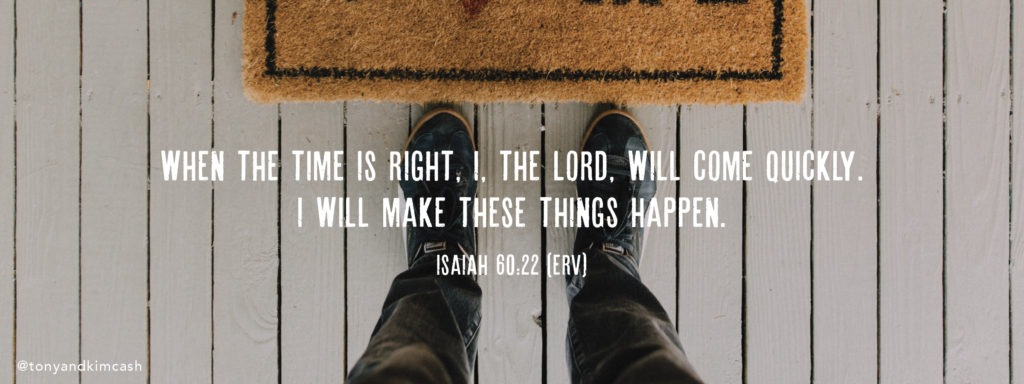 The Hour Has Not Yet Come - Tony and Kim Cash